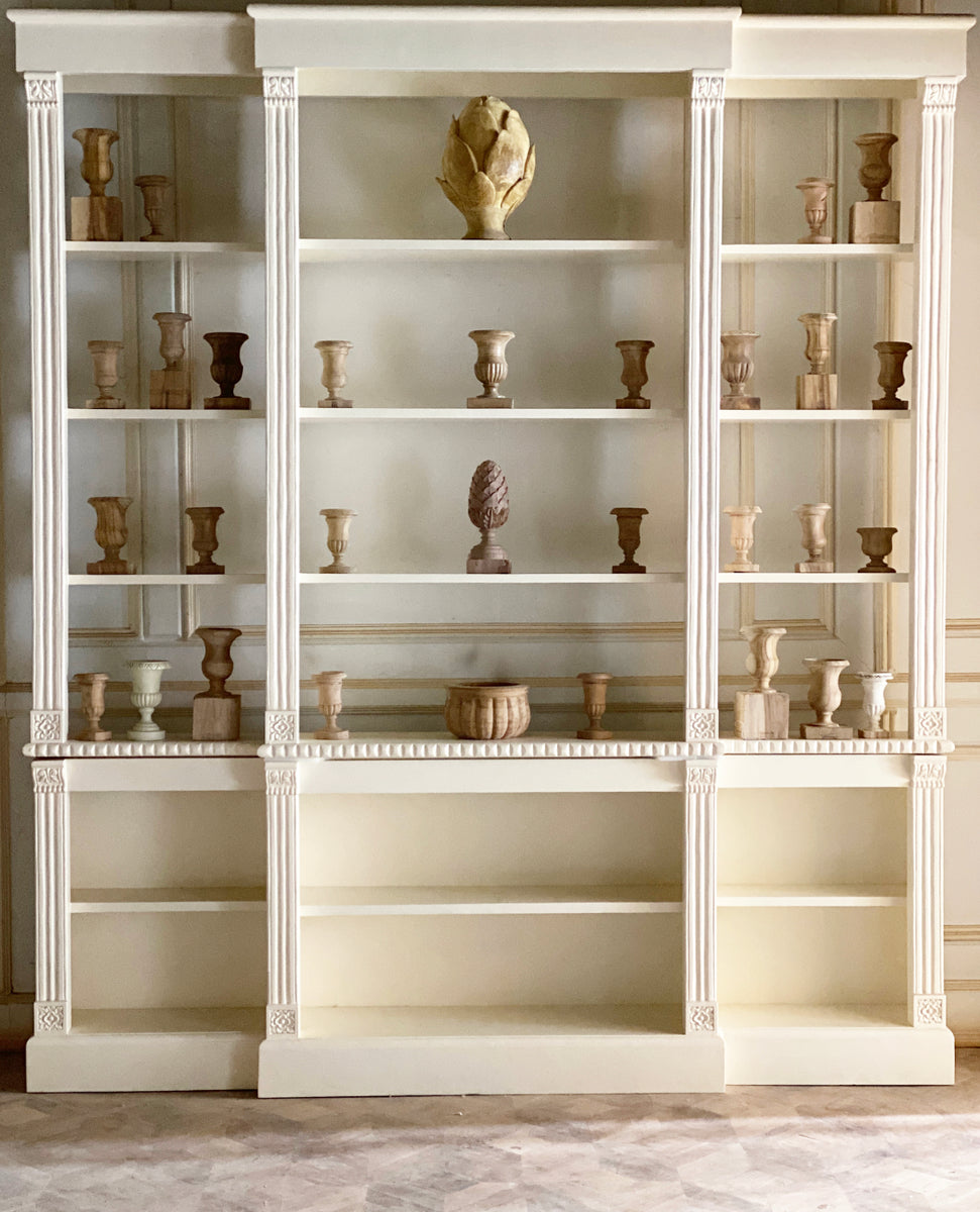Oversized neo-classical bookshelf armoire – Parrot & Lily Pvt Ltd